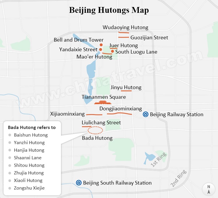 Beijing Maps -Tourist Attractions and Transportation Map