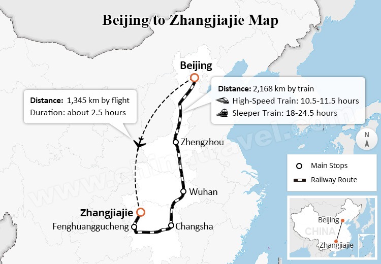 Zhangjiajie Map Zhangjiajie & Changsha Short Stay | Wendy Wu Tours UK