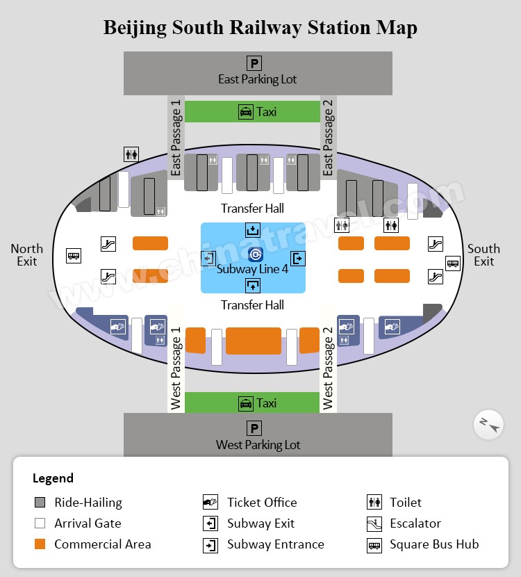 Beijing South Railway Station, Facts, Map, Transportation