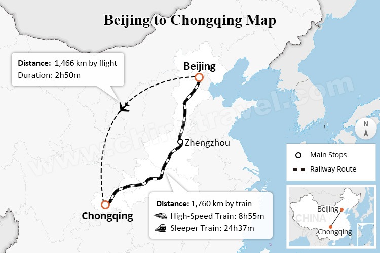 Beijing to Chongqing - Train Price, Flight Time, and Yangtze Cruise