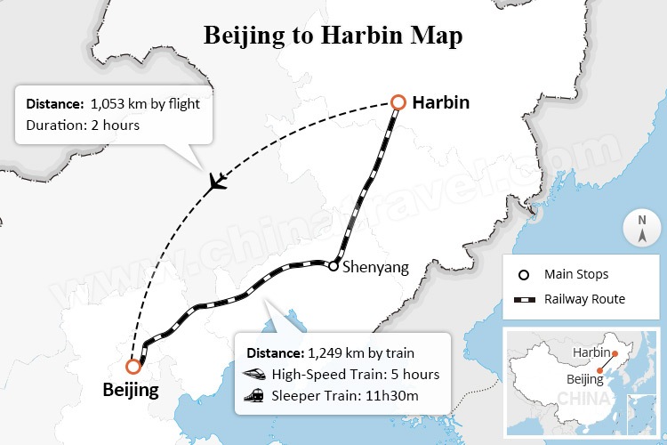 Beijing to Harbin - Train Times, Train Prices, Flight Times