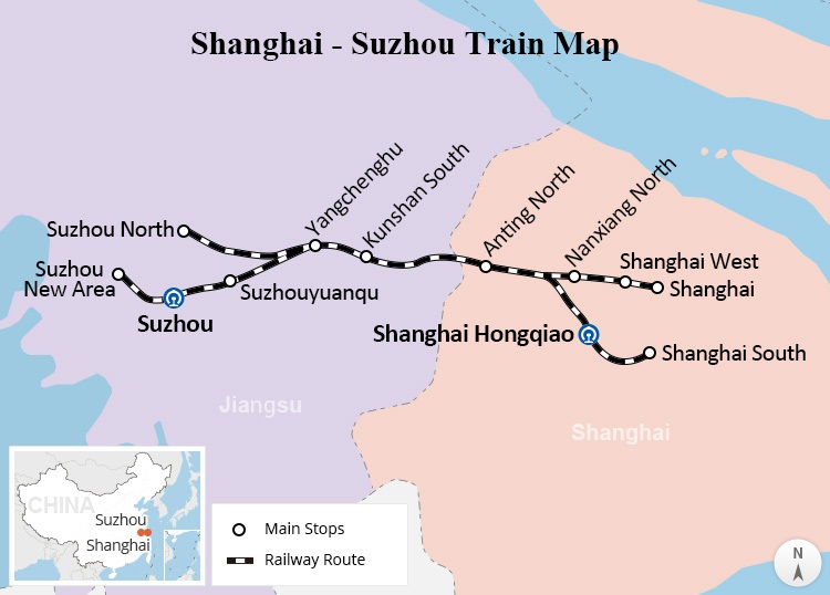 Shanghai - Suzhou High-speed Train/Bullet Train Schedule, Ticket Price ...