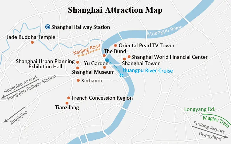 French Concession Shanghai Map French Concession Detailed Map