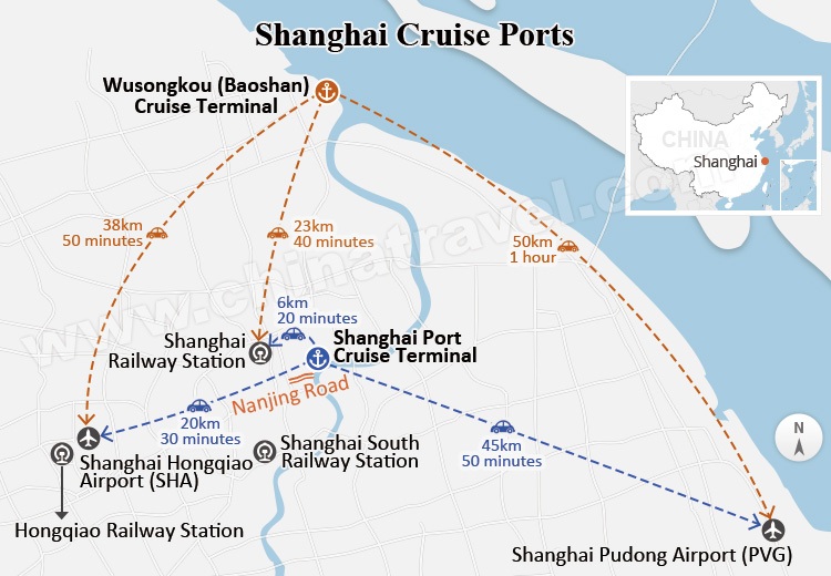 Shanghai Cruise Ports - Wusongkou (Baoshan) Cruise Port and Shanghai ...